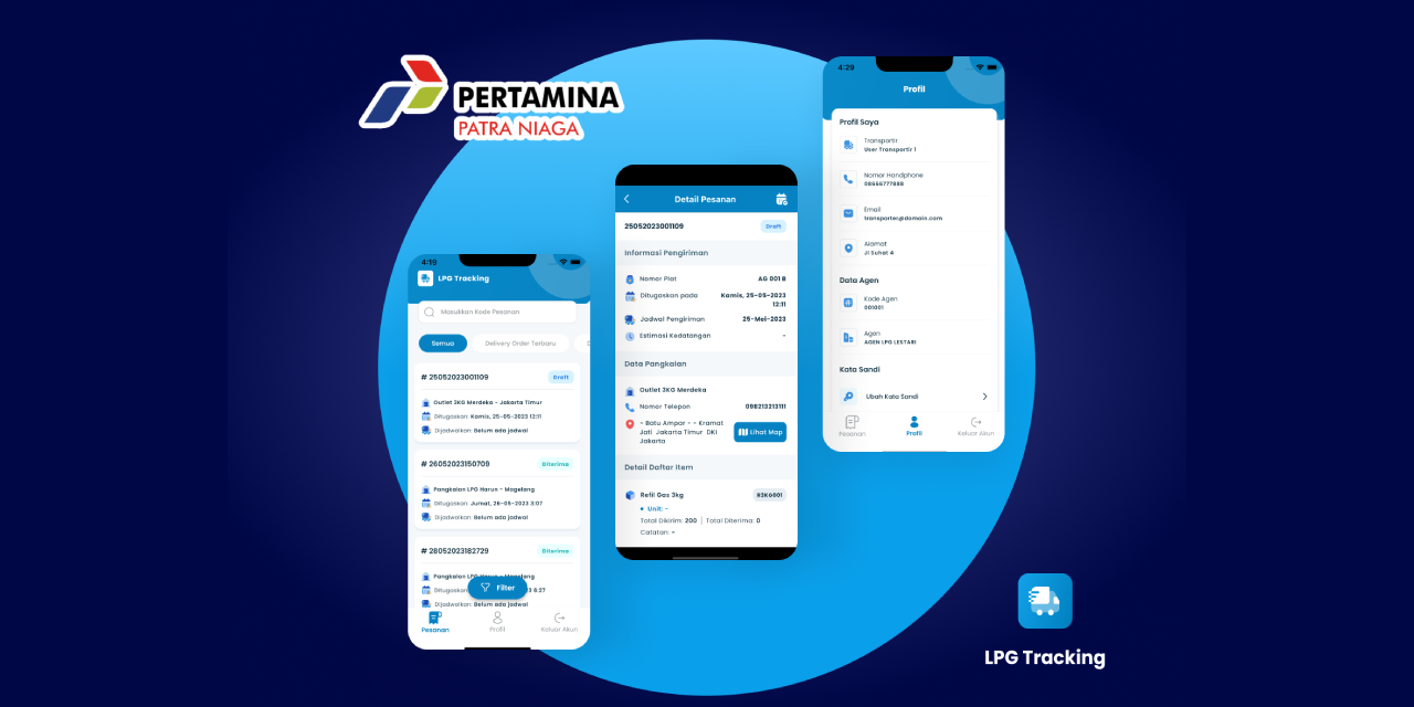 LPG Tracking App · Utrodus Said Al Baqi | Flutter Developer | Flutter Engineer | Cross-platform Apps